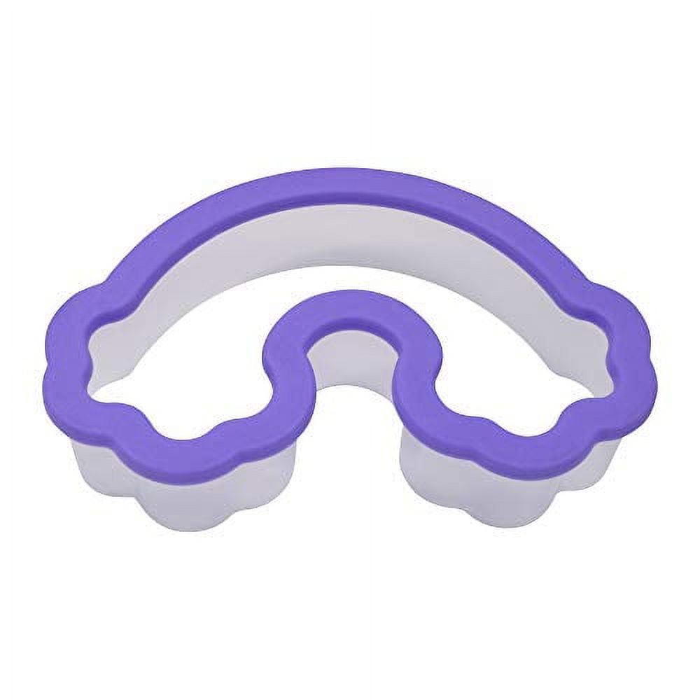 R & M International Rainbow Soft-Grip Cookie Cutter, One Size, Purple ...