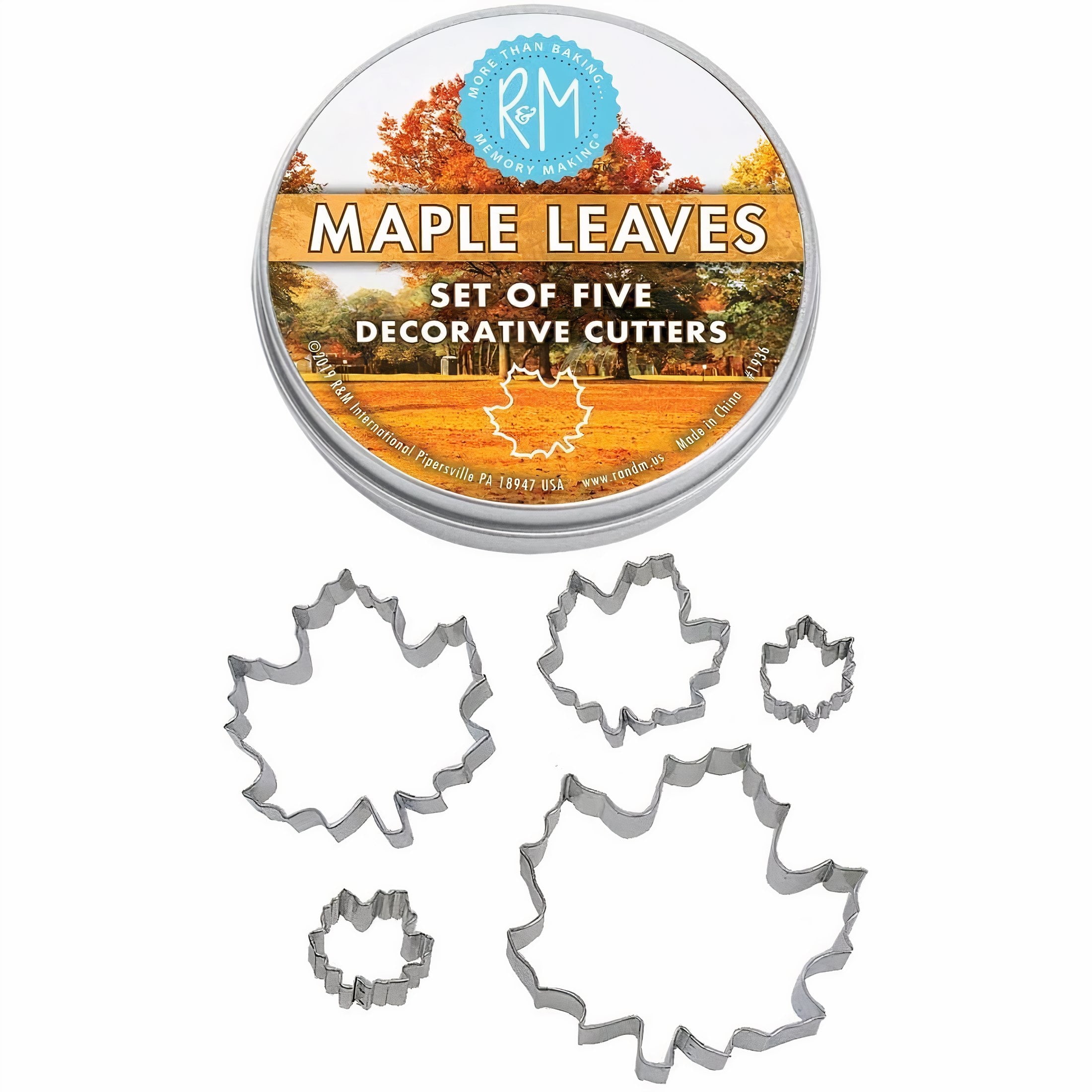 R&M Maple Leaf Cookie Cutters Assorted Sizes 5-Piece Set - Walmart.com