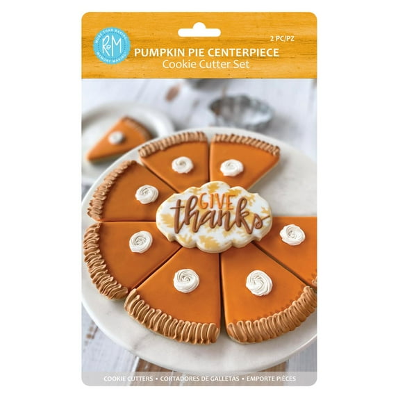 R&M Pumpkin Pie Centerpiece 2PC Cookie Cutter Set - Walmart.com