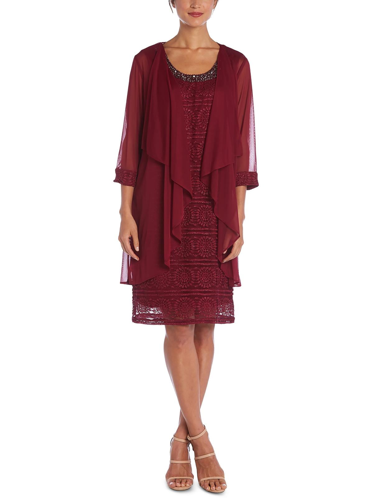 R&M Richards Womens Lace Jacket Two Piece Dress - Walmart.com