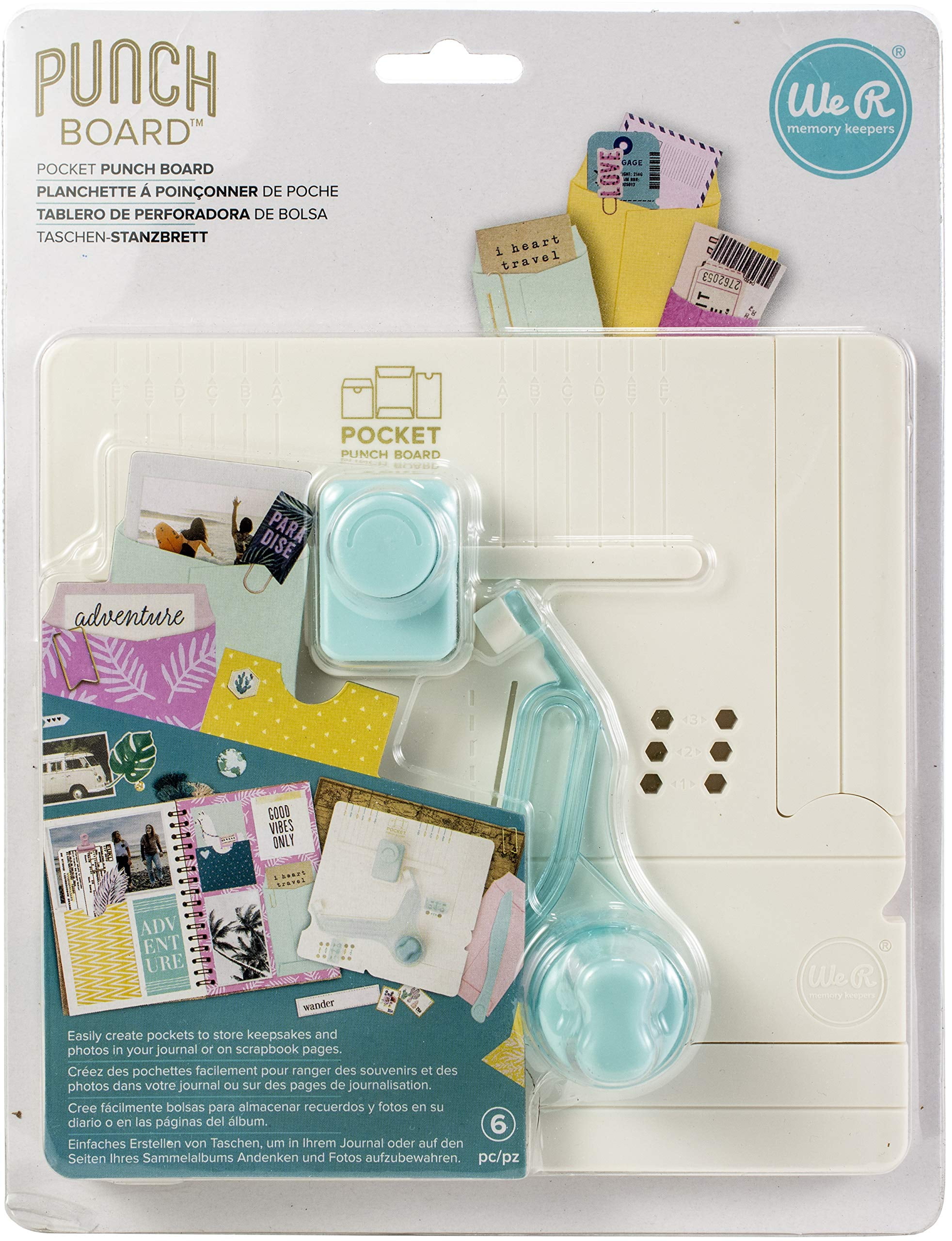We R Memory Keepers ESF27 Pocket Maker Punch Board, 6-Piece, Create ...