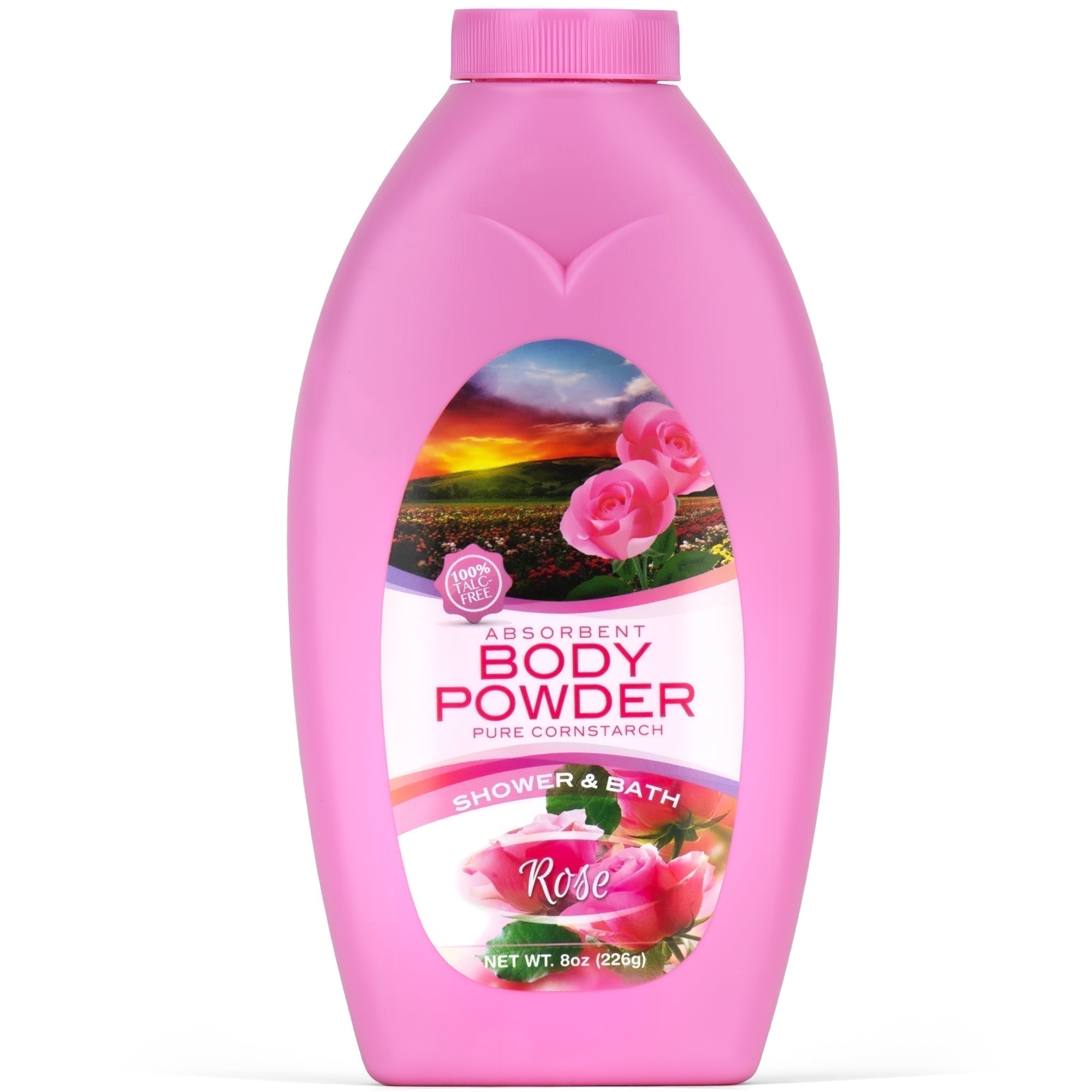R-NEU Rose Dusting Powder for Women, 8oz Body Bath Powder with Soft ...