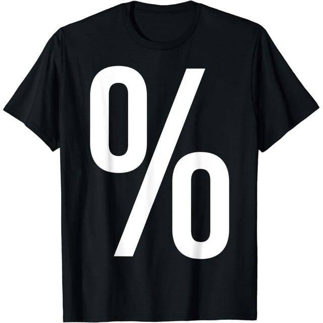 R PERCENT SIGN PERCENTAGE SYMBOL RATIO PUNCTUATION MARK T-Shirt ...