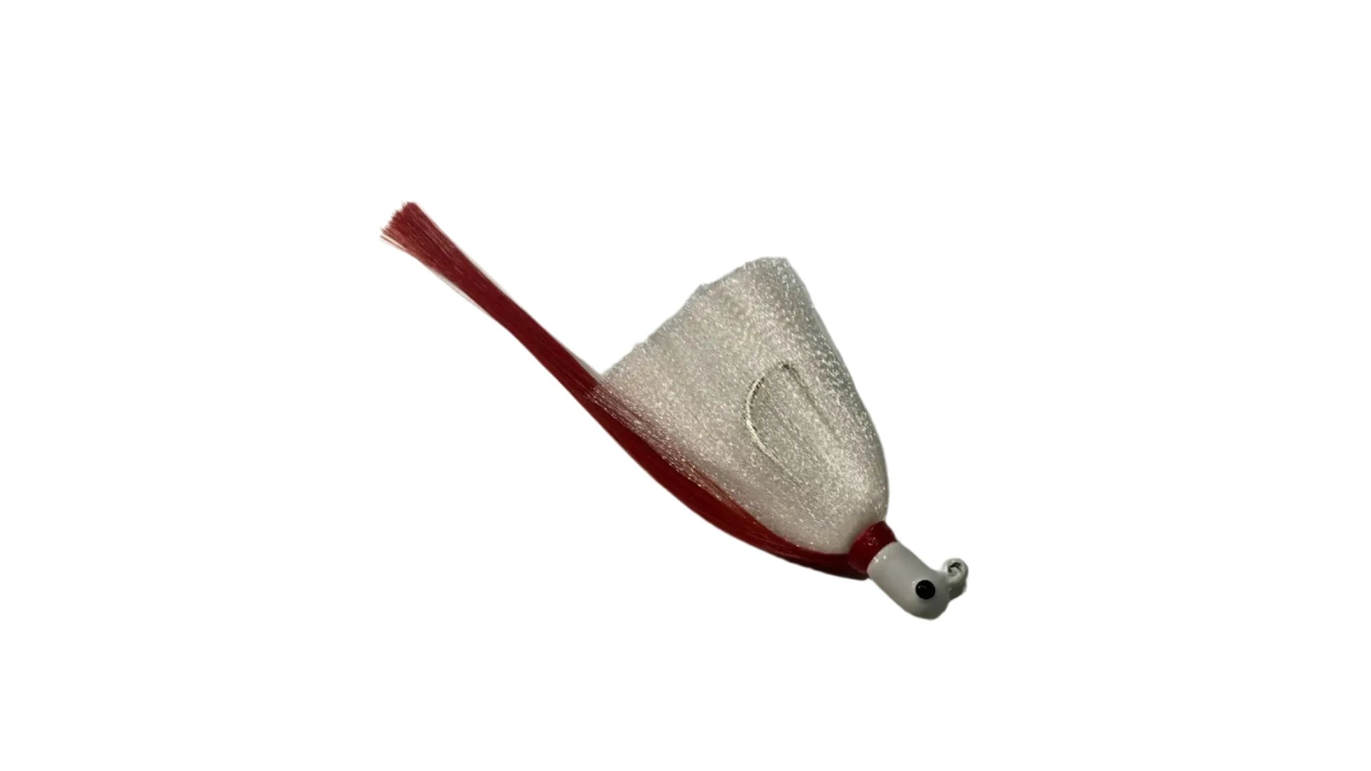 R&R FHWHWHRD1 1 oz Flare Hawk Jig with white hd, white skirt, and red ...