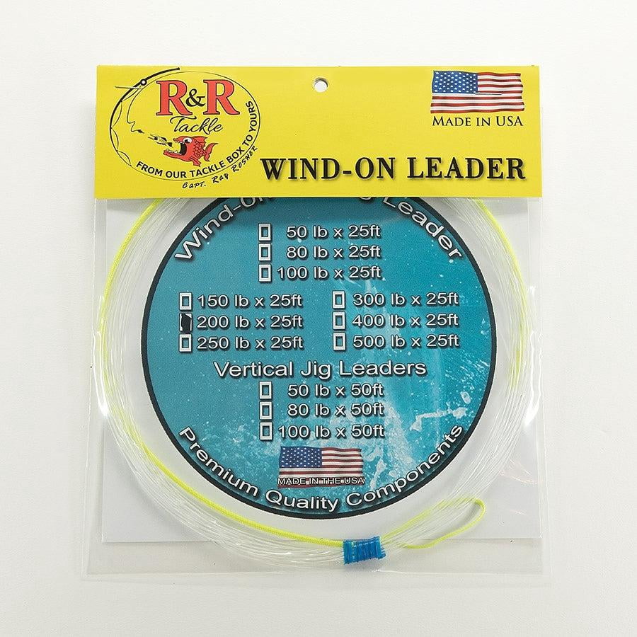 R&R MONO WIND ON 25FT Hi-Vis Yellow, 80# Line & Leader - Walmart.com