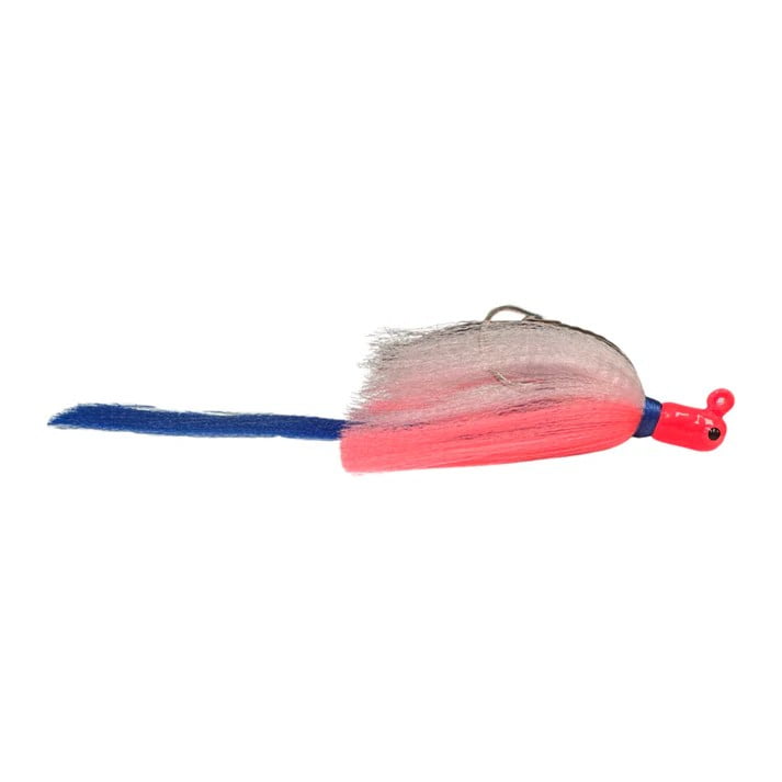 R & R Tackle (6 Pack) 1.5 oz Flarehawk Jig with pink head, white/pink ...