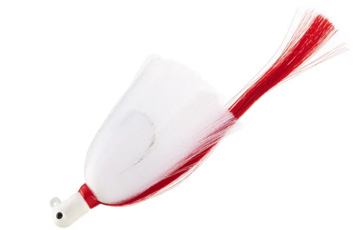 R & R Tackle (6 Pack) 1.5 oz Flarehawk Jig with white head, white skirt ...