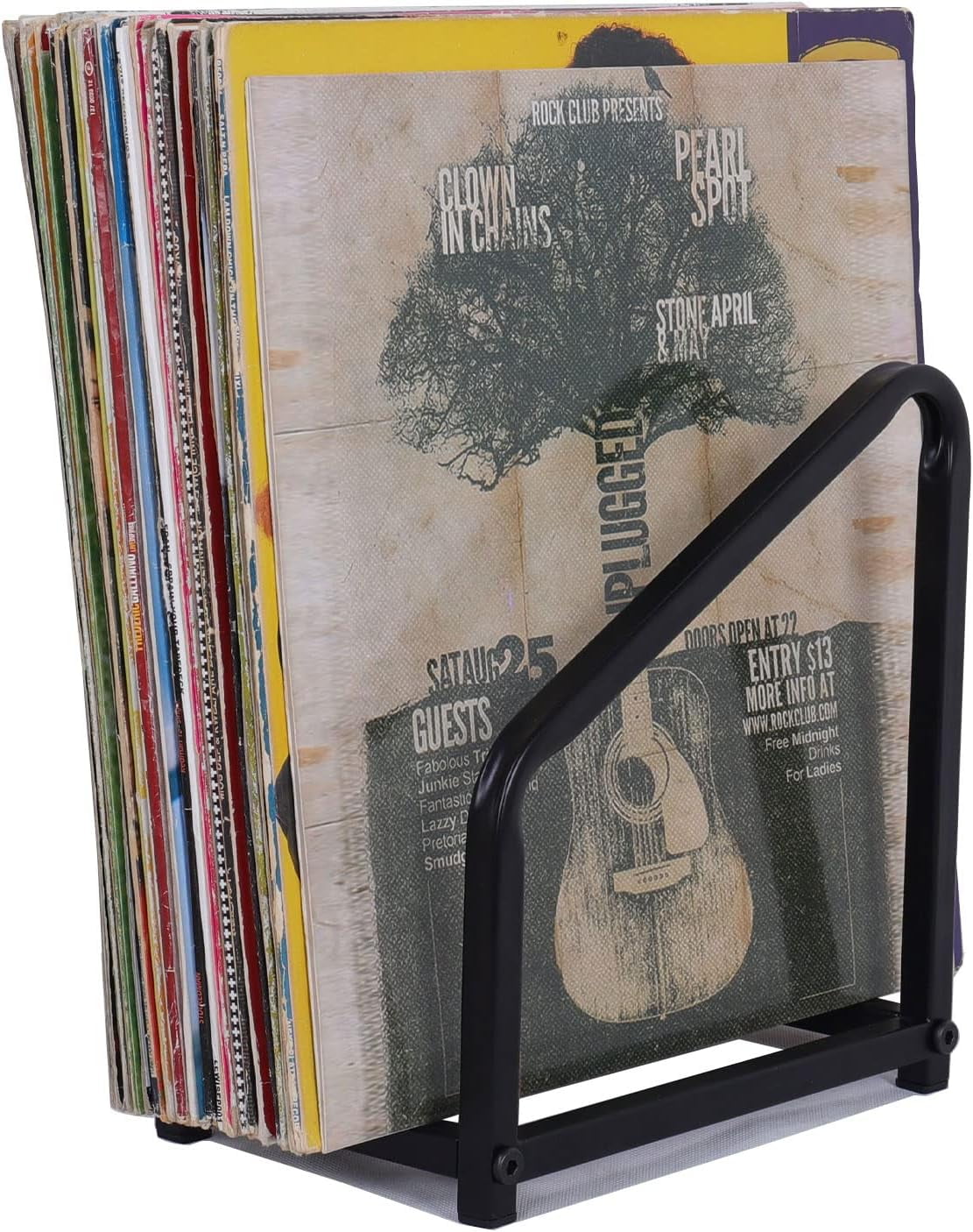 R RUIMEI Vinyl Record Storage - Stackable with 30 Albums - 7 or 12 inch ...