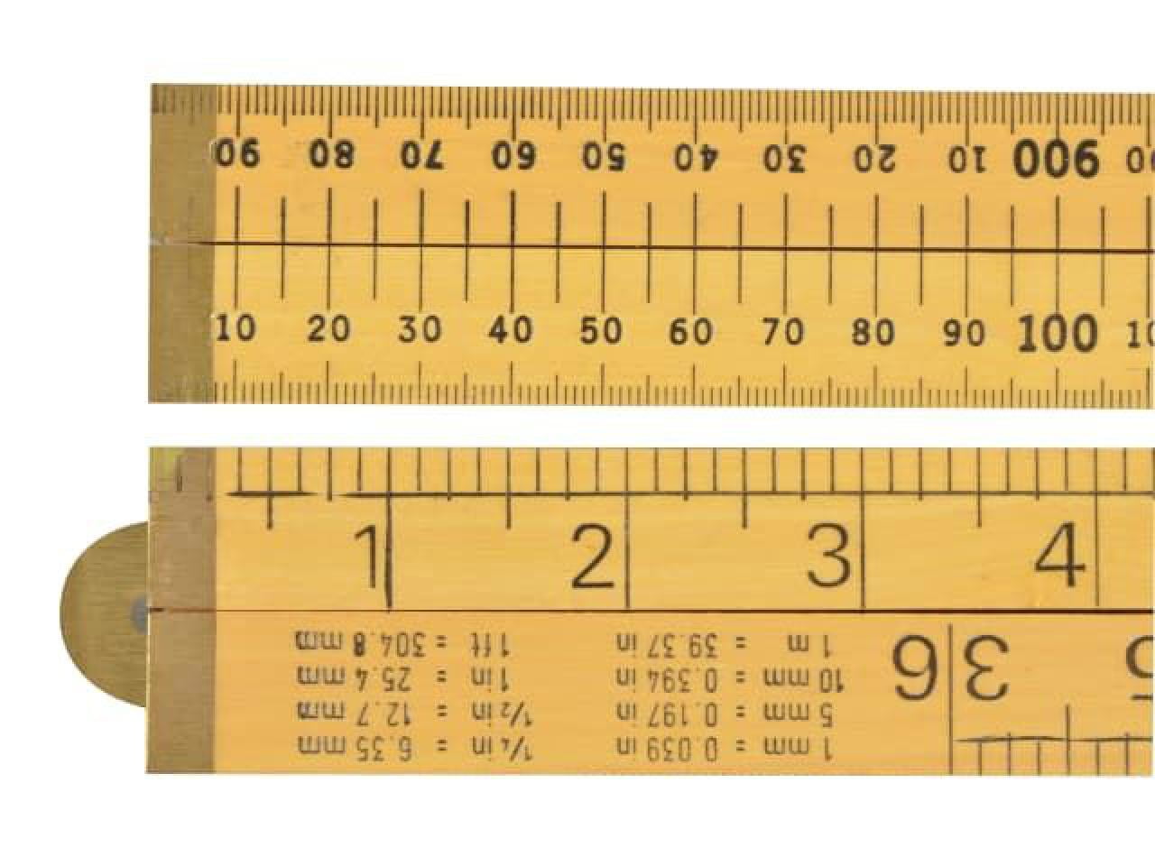 R.S.T. - Wooden 4 Fold Rule 1m / 39in (Loose) - Walmart.com