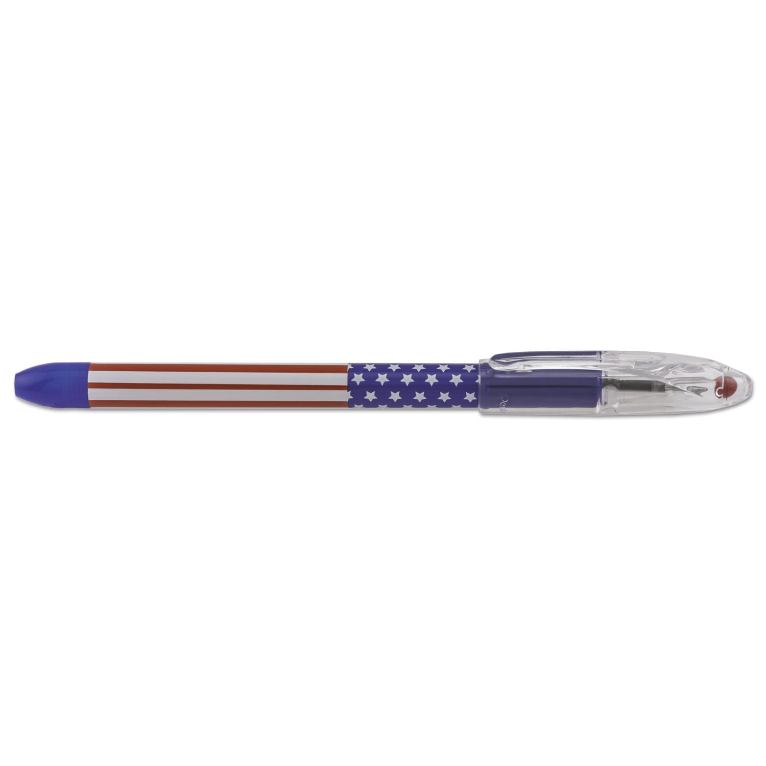 Pentel R.S.V.P. Stars & Stripes Ballpoint Stick Pen Black Ink Fine ...