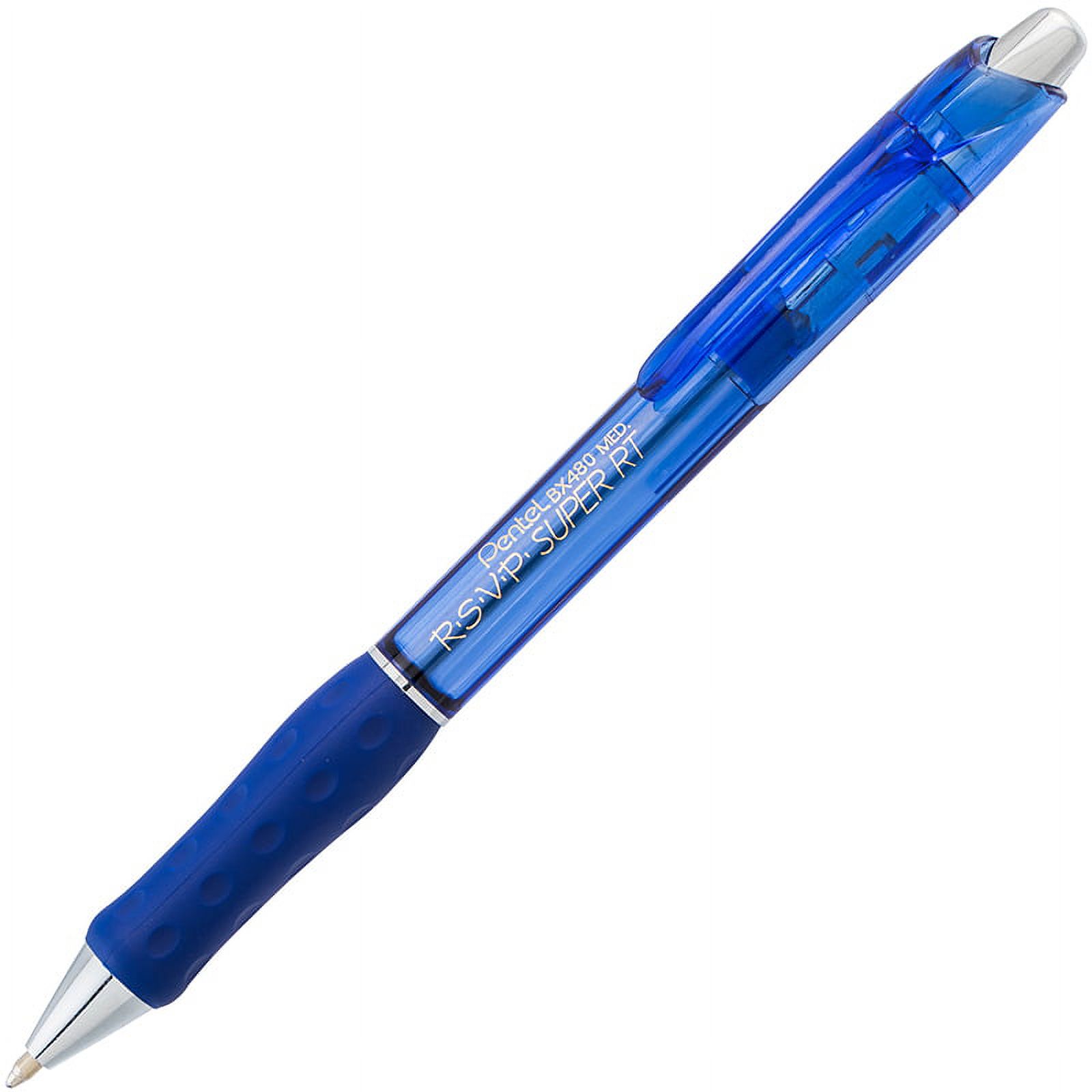 R.S.V.P. Super RT Retractable Ballpoint Pen, Blue | Bundle of 10 Each ...