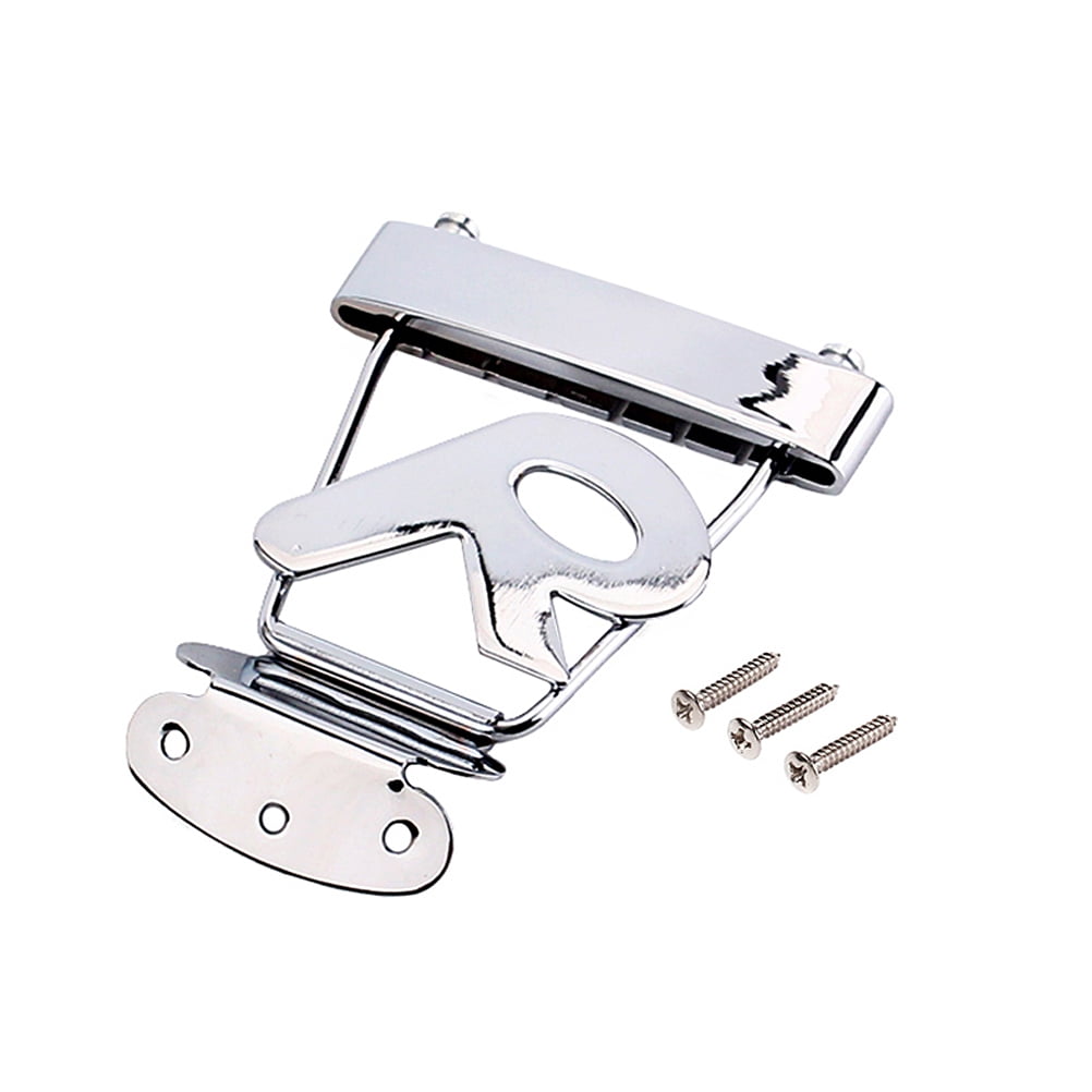 R Shape 6 String Guitar Tailpiece Bridge Metal Semi-Hollow Tailpiece ...
