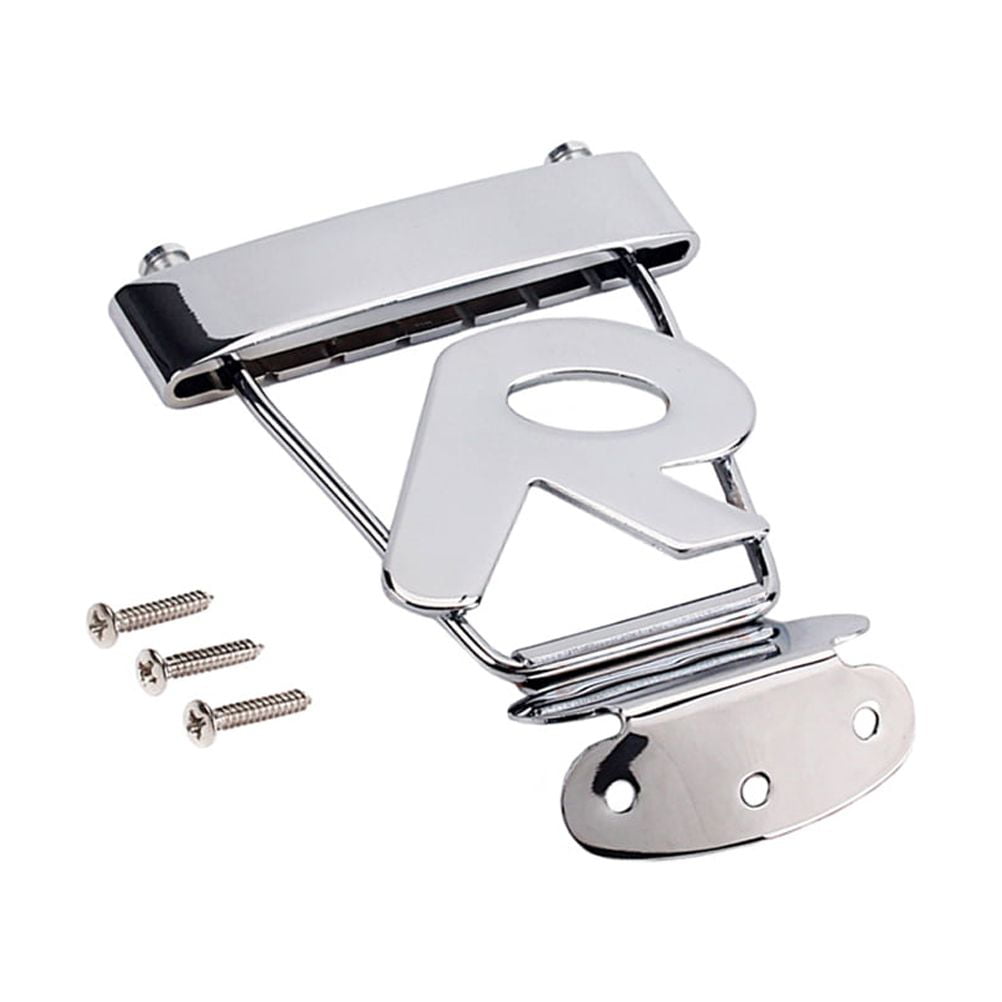 R Shape 6 String Guitar Tailpiece Bridge Metal Semi-Hollow Tailpiece ...