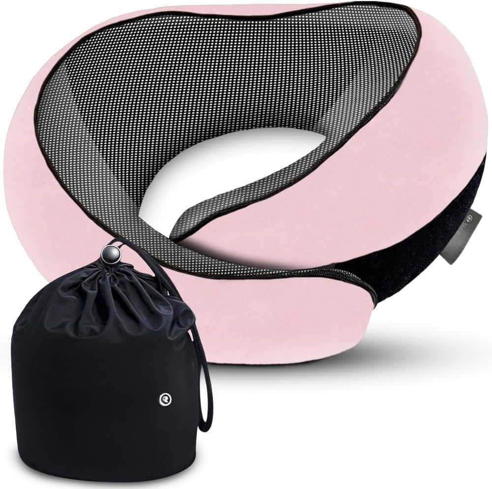 (R) Travel Pillow | Memory Pillow for Comfort on Airplane | Compact and ...