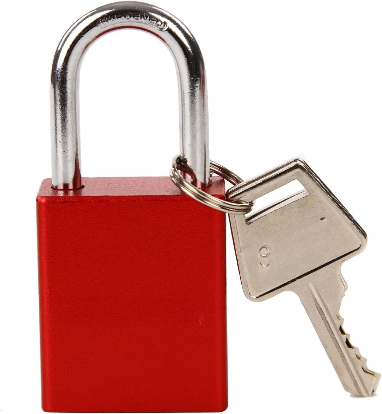 (R) Ultra-Durable Anti-Rust Outdoor Padlock - Red 38mm 1-1/2" with Long ...