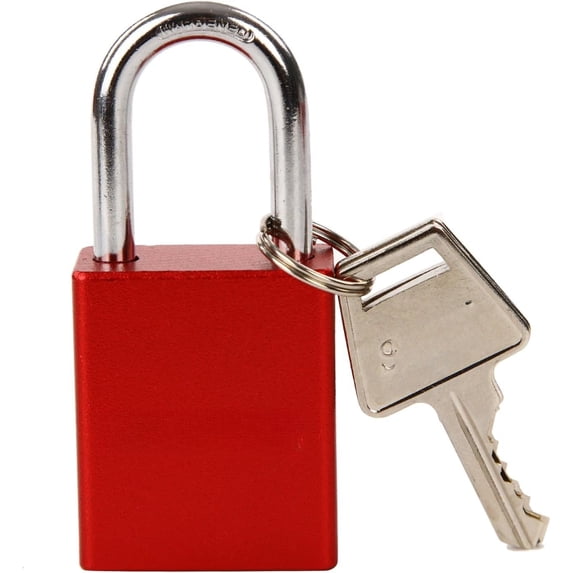 (R) Ultra-Durable Anti-Rust Outdoor Padlock - Red 38mm 1-1/2" with Long ...