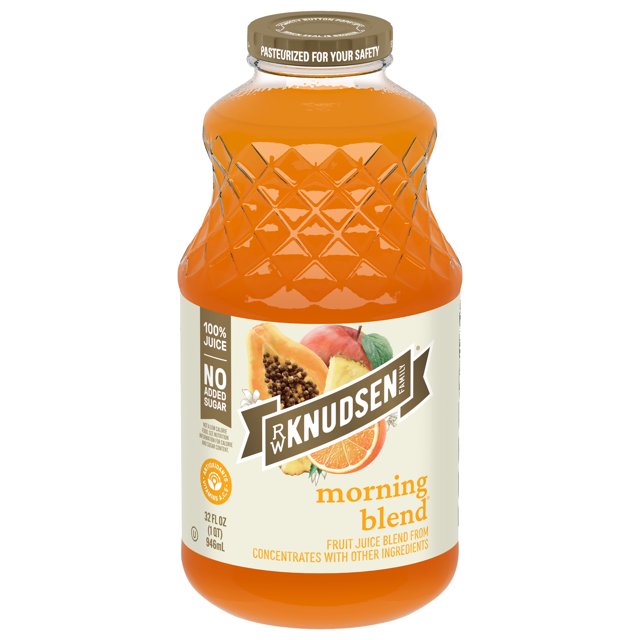 R.W. Knudsen 100% Natural Morning Juice Blend, No Added Sugar, 32 oz ...