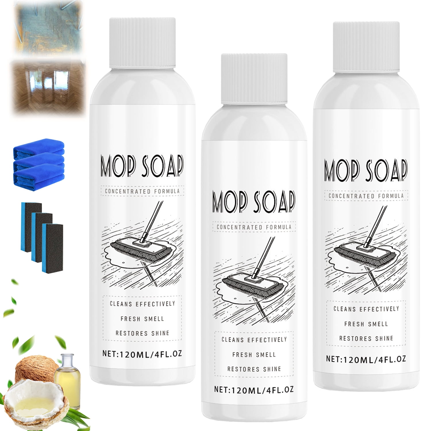 R&W Mop Soap, Blyss Mop Soap, Mop Soap for Floor Cleaning, R&w Mop Soap Brazilian Wave, Blyss ...