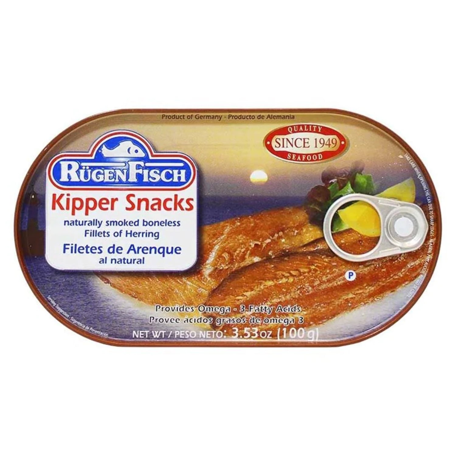Rügenfisch Kipper Snacks Herring Fillet - Walmart.com