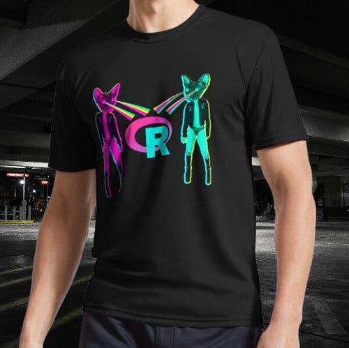 R programming language R logo Active Logo T-Shirt Funny Size S-5XL ...