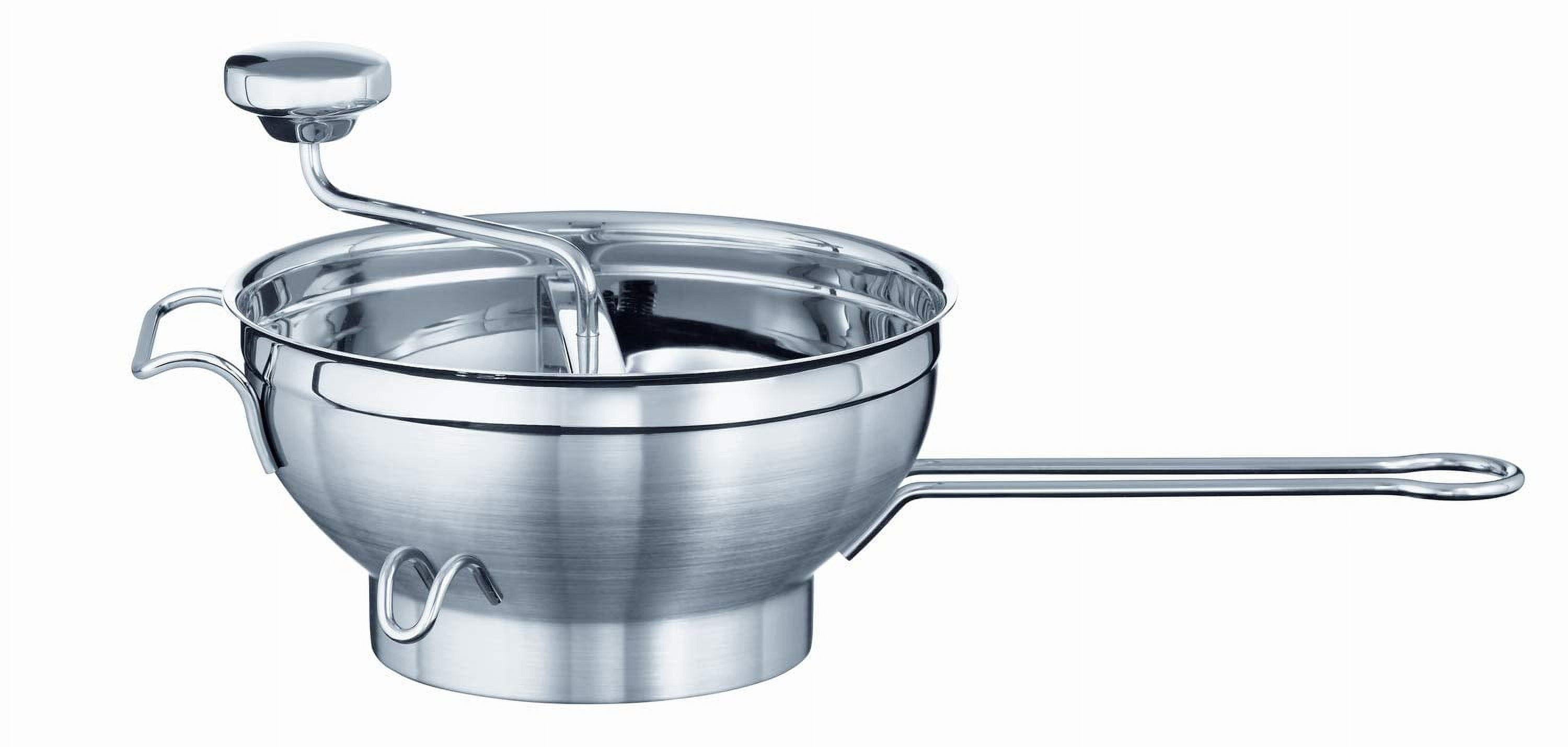 R√∂sle Stainless Steel Food Mill with Handle and 2 Grinding Disc Sieves ...