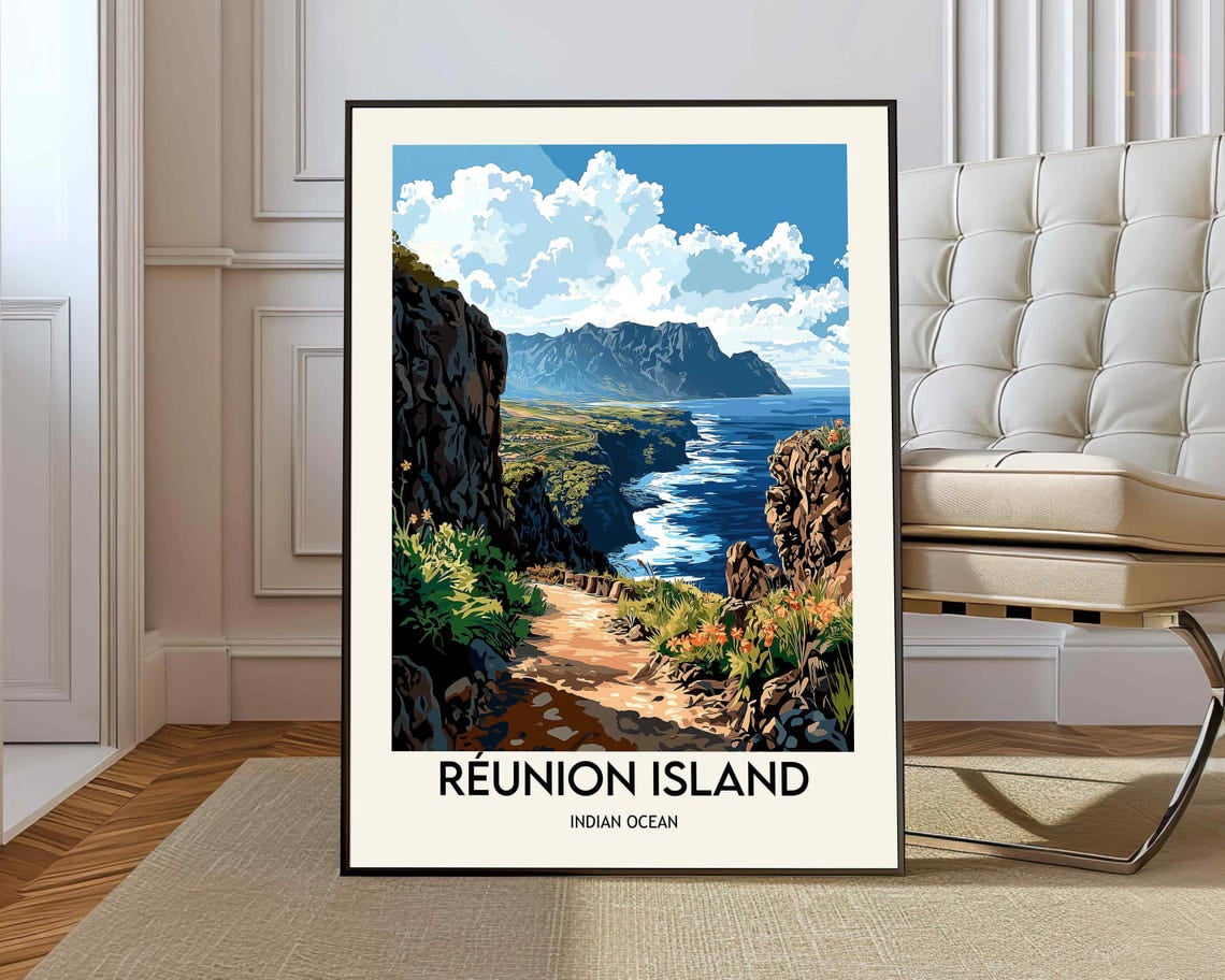 Réunion Island Poster, Réunion Islandréunion Island Print, Réunion Island Photo, Réunion Island ...