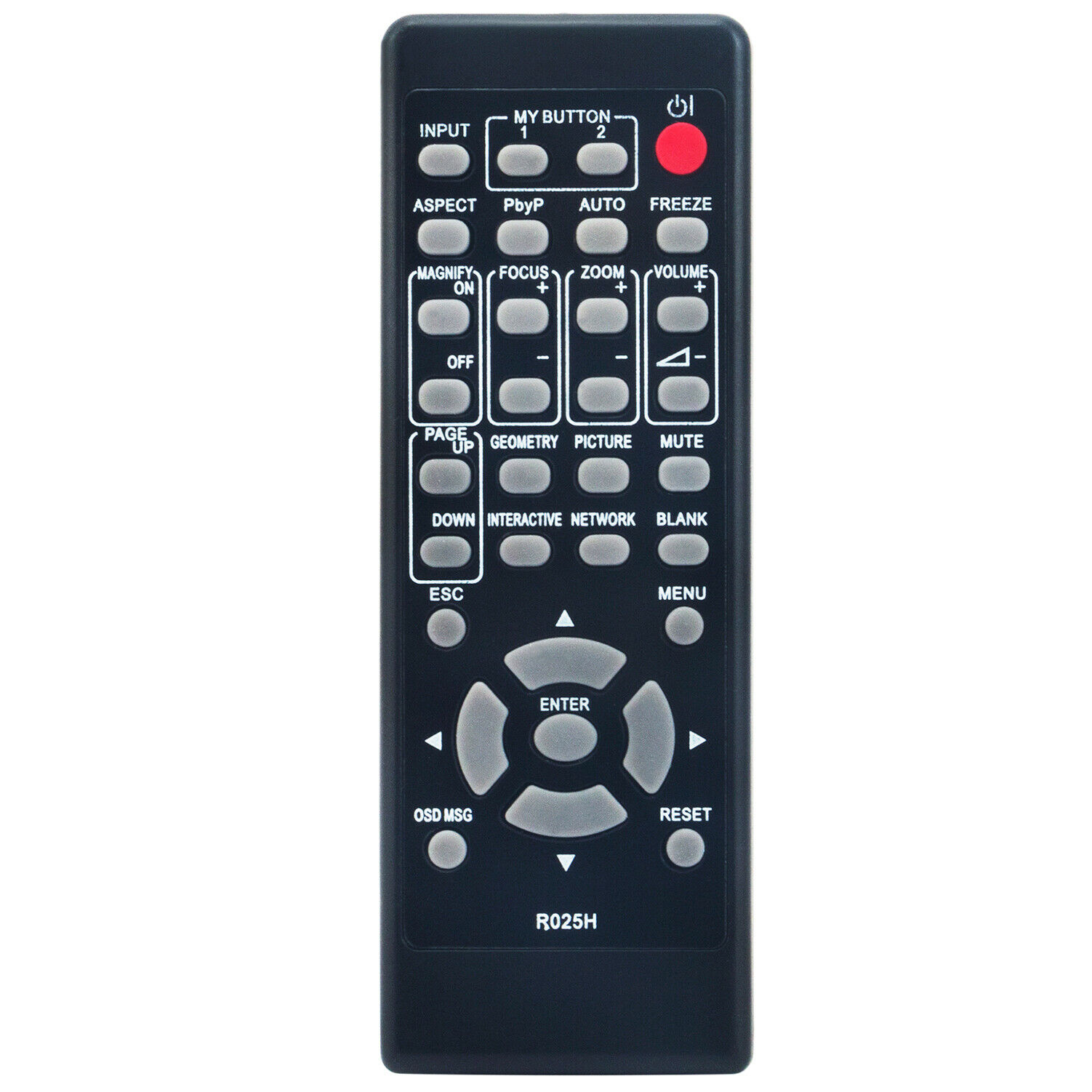 R025H Replacement Remote Fit for Hitachi LCD Projector CP-WU5506M CP-WX5506M CP-WU5500 CP-WX5500 ...