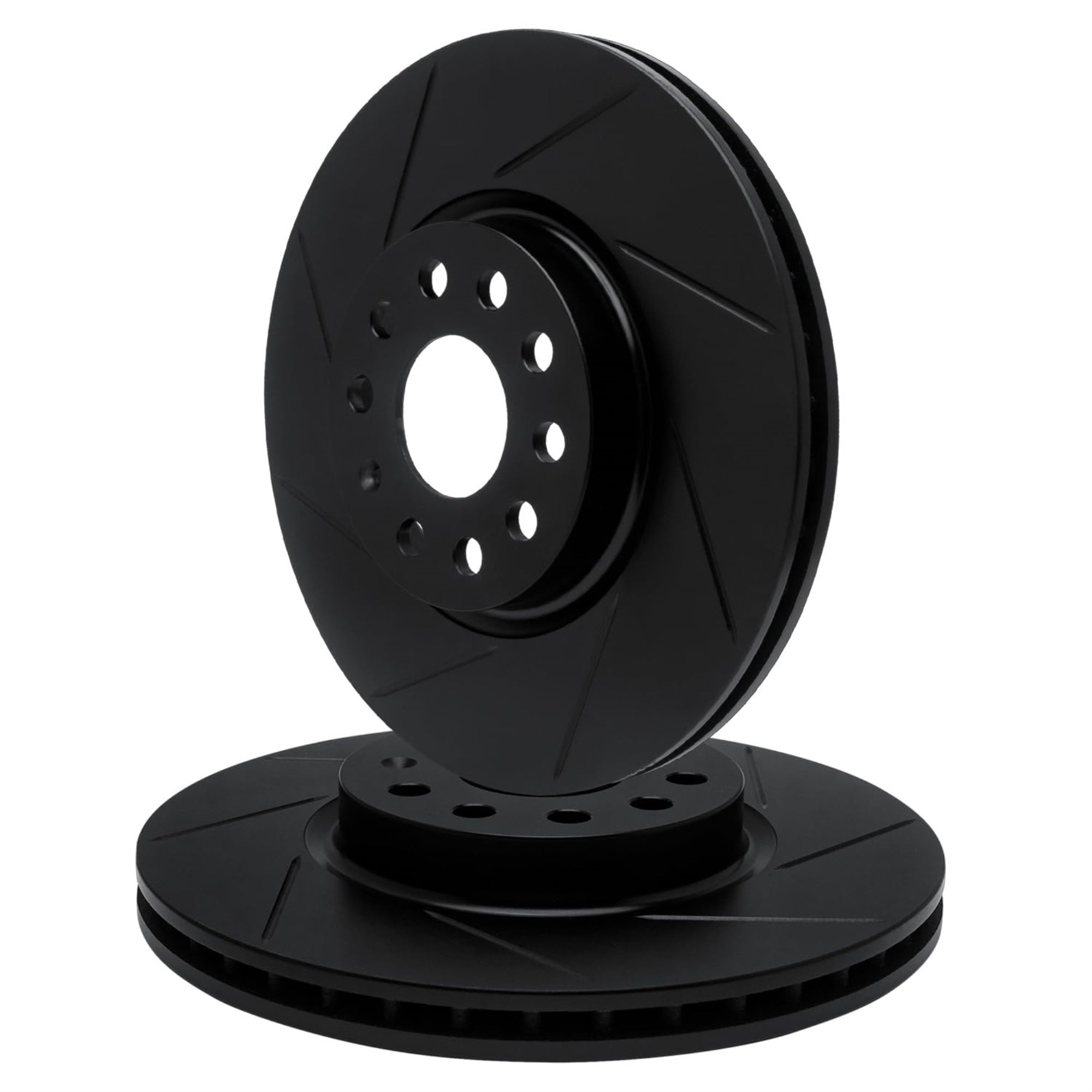 R1 Concepts Slotted Black Disc Brake Rotor Set WCPN1-31060 - Walmart.com