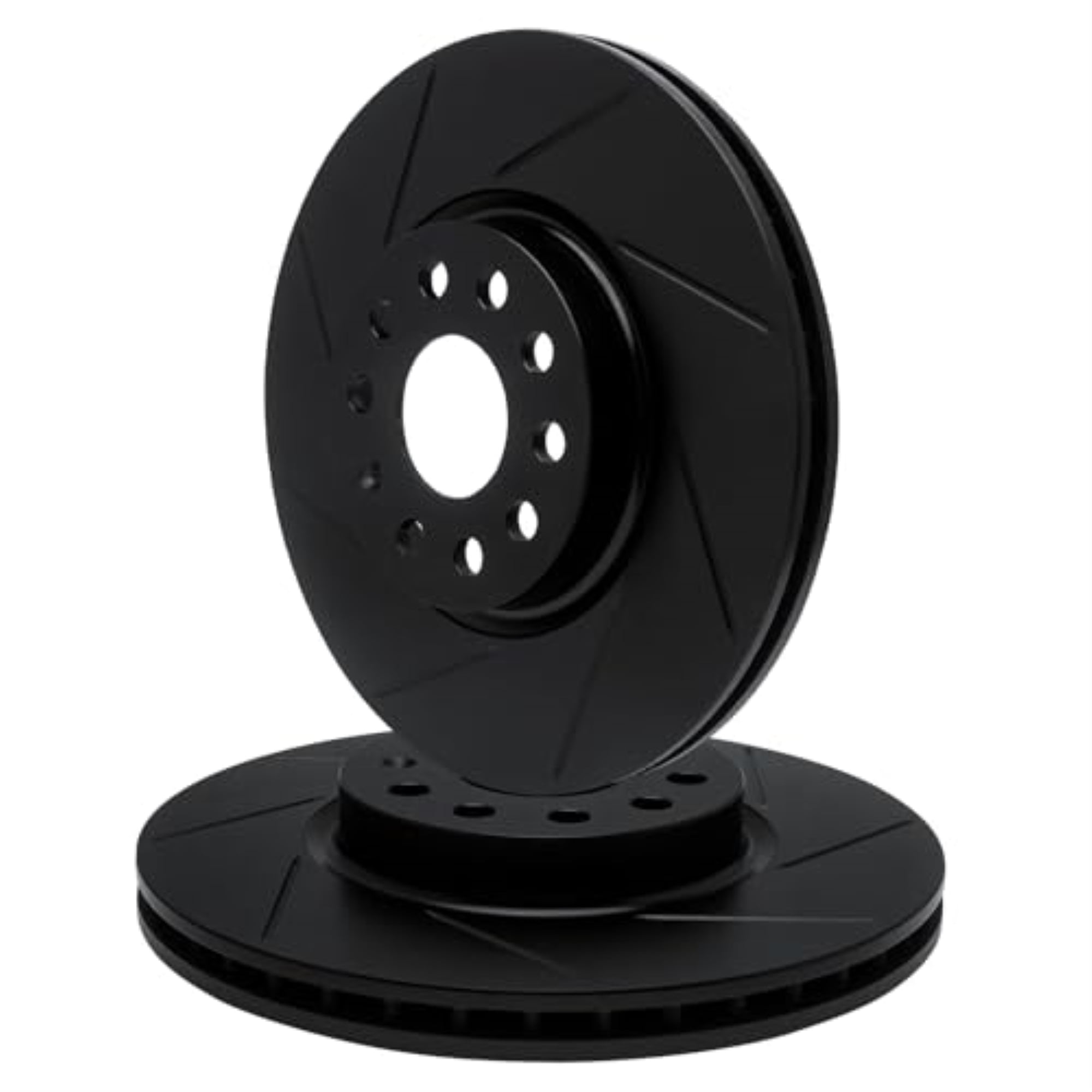 R1 Concepts Slotted Black Disc Brake Rotor Set WCPN1-63025 - Walmart.com