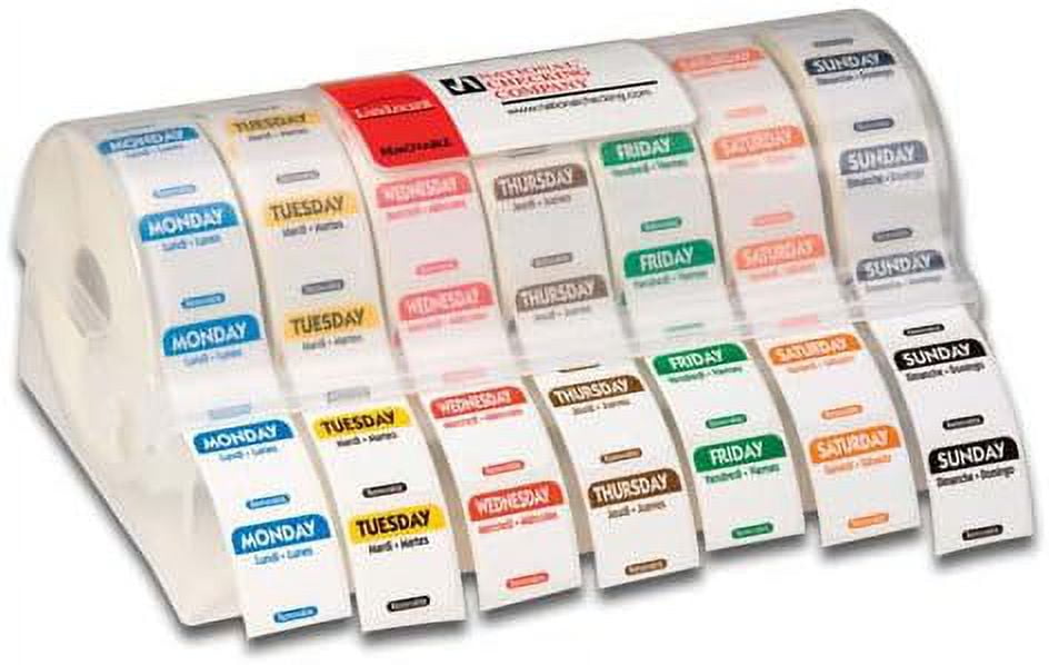R1 Food Rotation Kit - 7-Day Labels, 7000 Labels Total - Walmart.com
