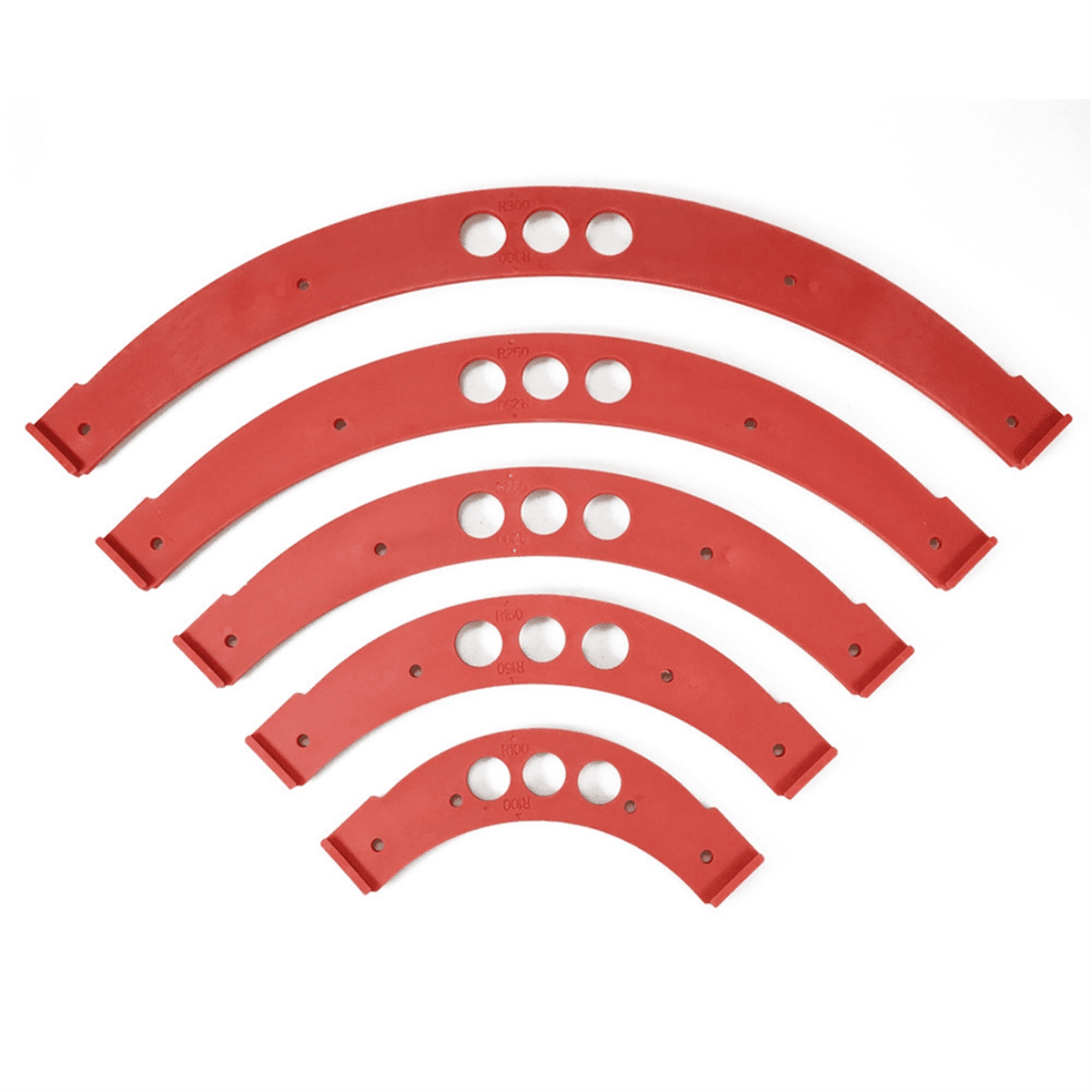 R100-R300 Radius Jig Woodworking Router Templates Arc Angle Positioning ...