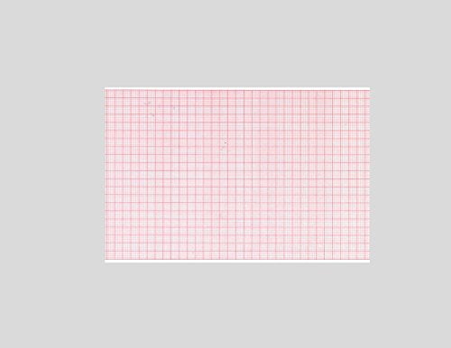 R112A4 - ECG Paper 112MM X 25M Red Grid - ASPEL ASCARD, EDINOVA 9806 ...