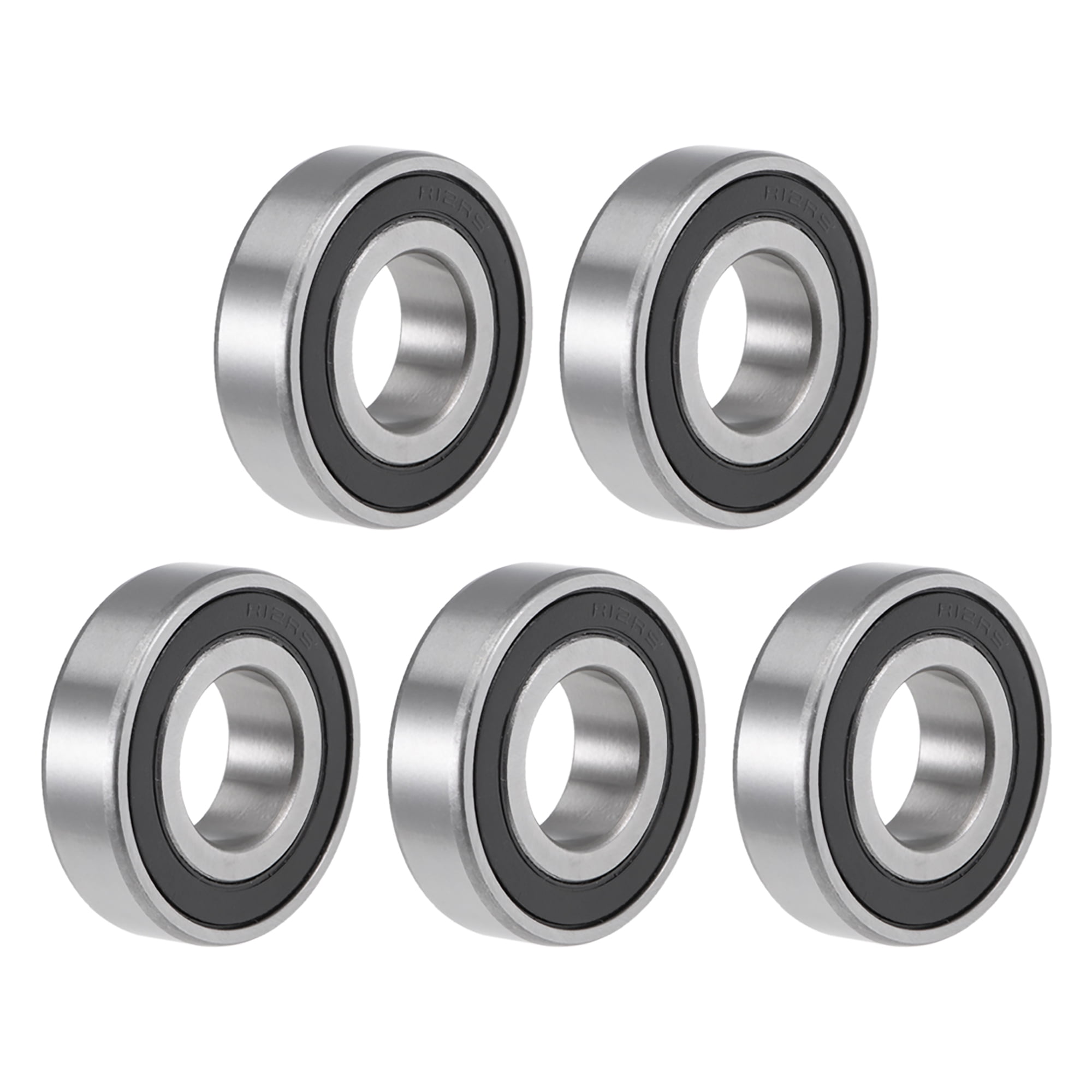 R12-2RS Deep Groove Ball Bearing, 3/4"x1-5/8"x7/16" Sealed Z2 Lever ...