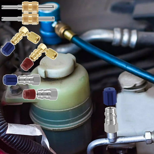 R12 to R134A AC Fitting Conversion Adapter Kit AC Fitting Port Retrofit ...