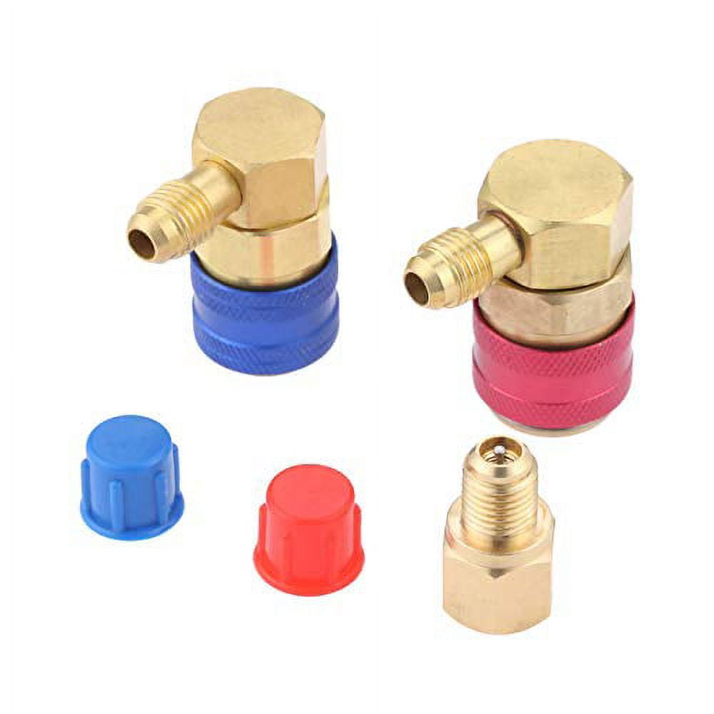 R12 to R134A Conversion Quick Connect Coupler Kit, High/Low Side 90 ...