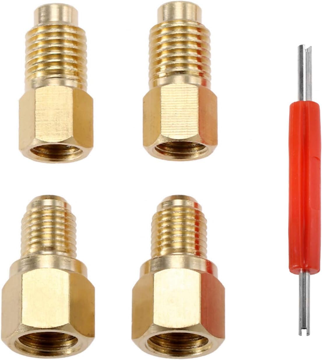 R12 R22 to R134a Adapters, R134A Refrigerant Tank Adapter Kit with ...