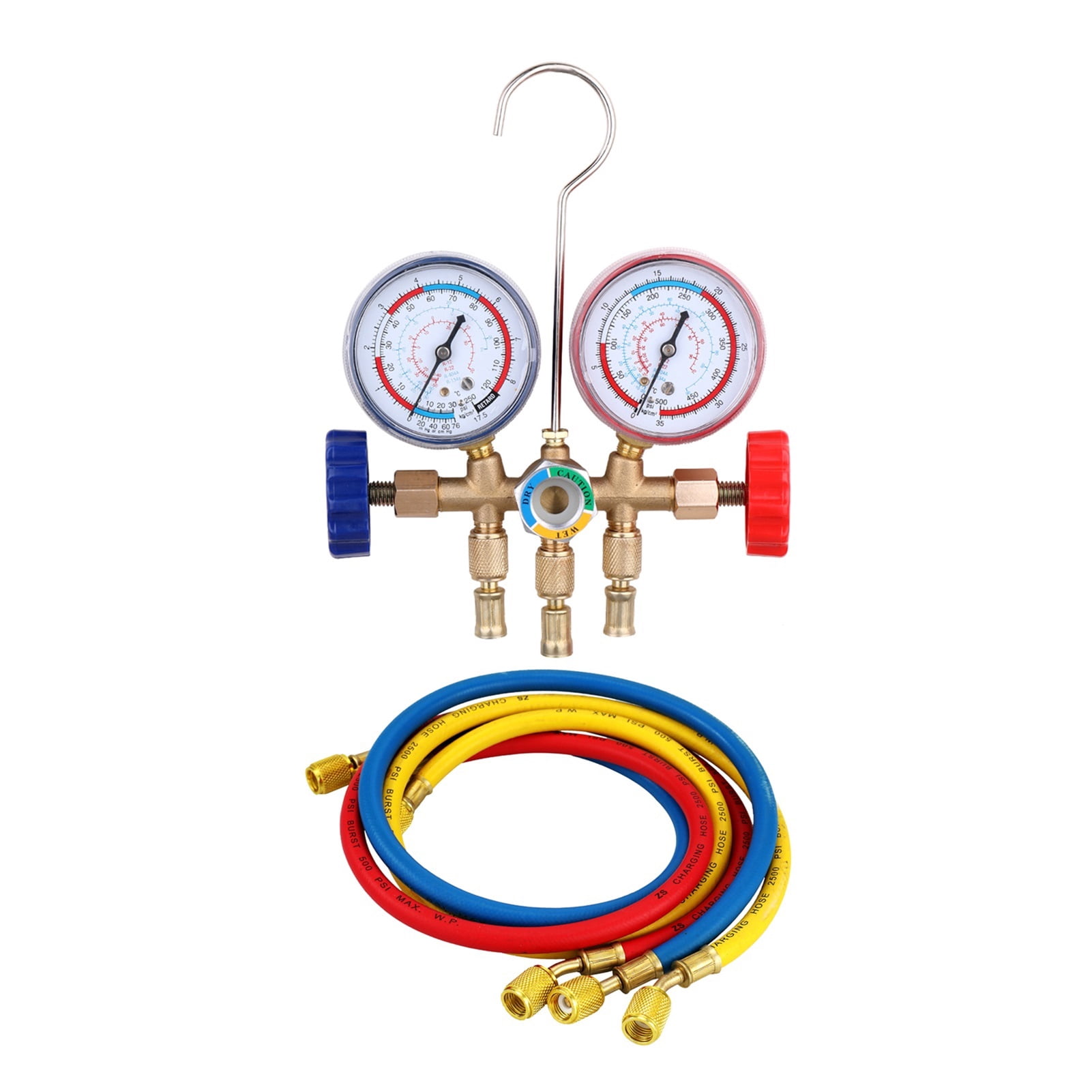 For R12 R22 R404A R134A Manifold Refrigerant Gauge Air Condition ...