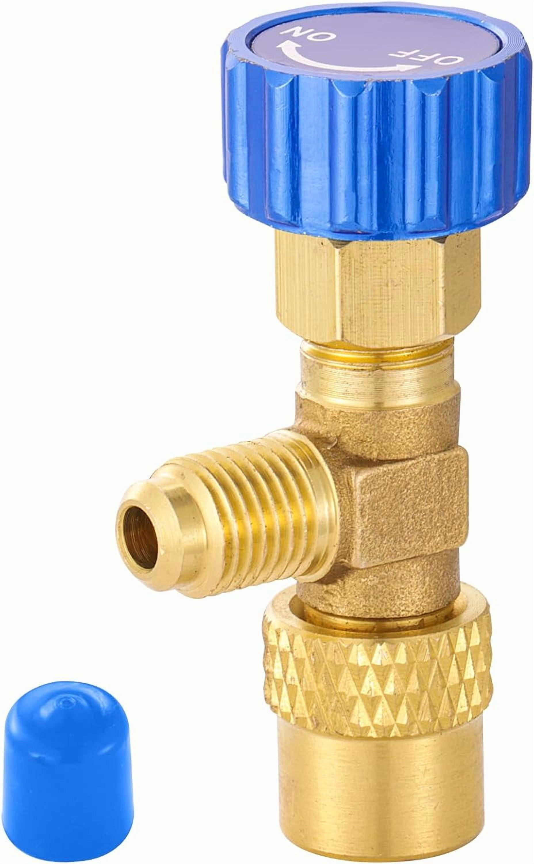 R12 R22 Refrirant Charging Valve, Safety Flow Control Ball Brass Low ...