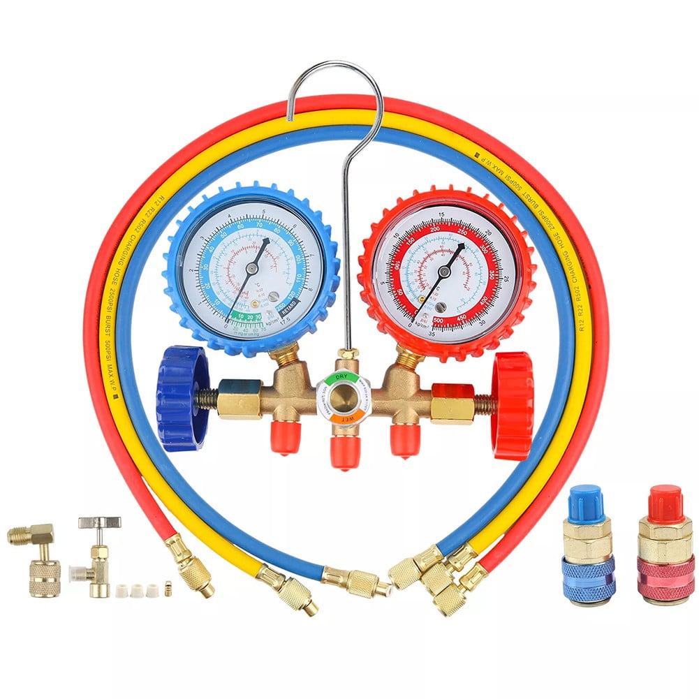 R12 R22 for R134a R502 Manifold Gauge Set HVAC A/C Charging Service ...