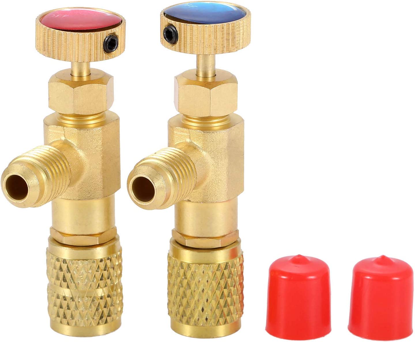 R12 R410 Refrigerant Charging Valve, R12 R22-1/4“ Male to 1/4” Female ...