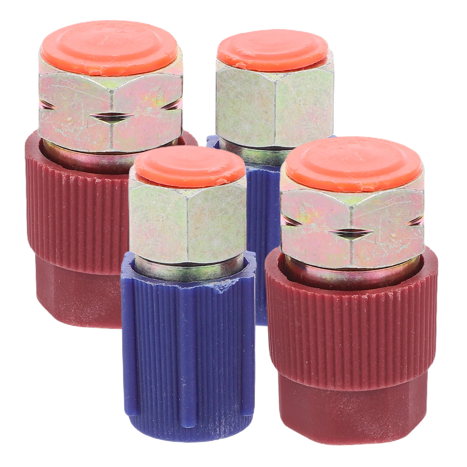 R12 To R134A Adapter,4 Pcs/ Set Quick Disconnect Quick Coupler A/C Car ...
