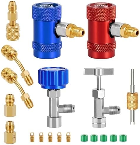 R1234yf Adapter Kit, AC Gauge Hose Conversion Adapters Including ...