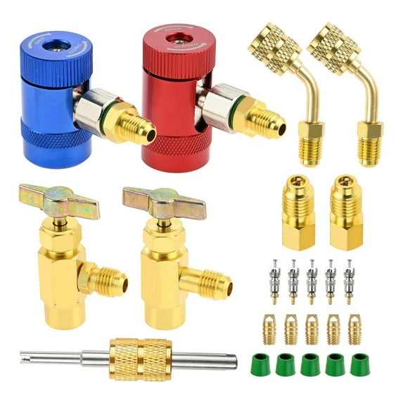 R1234yf Adapter Kit, Including R1234yf Self Sealing Can Tap, R134a ...
