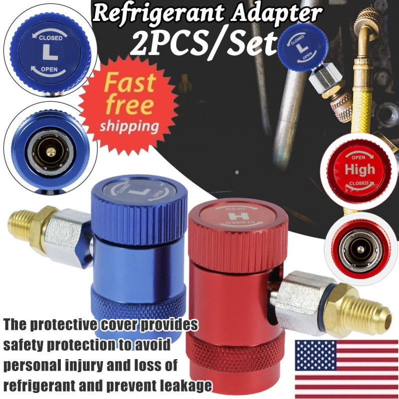 R1234yf Quick Couplers High/Low Side Manual Coupler Connector Adapters ...