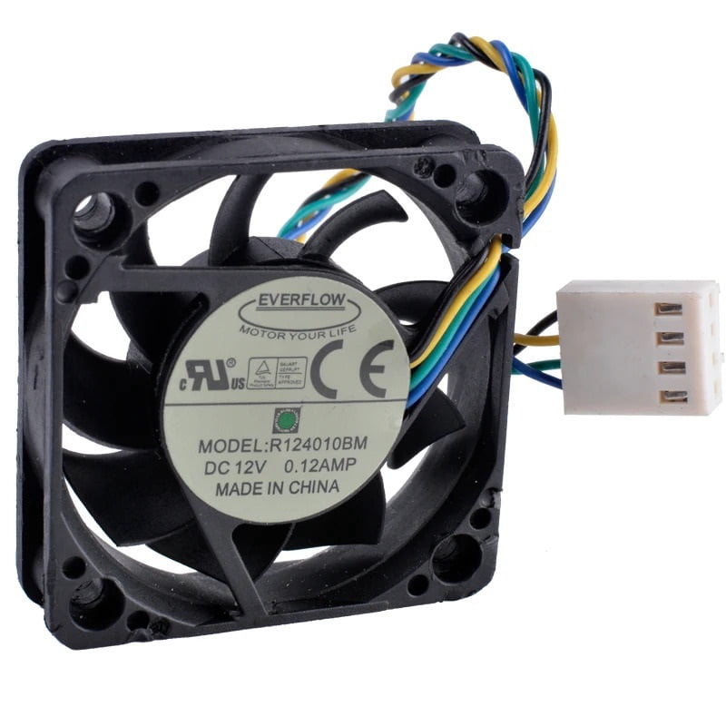 R124010BM 4010 4CM 12V 0.12A 4-wire 4pin ball cooling fan - Walmart.com