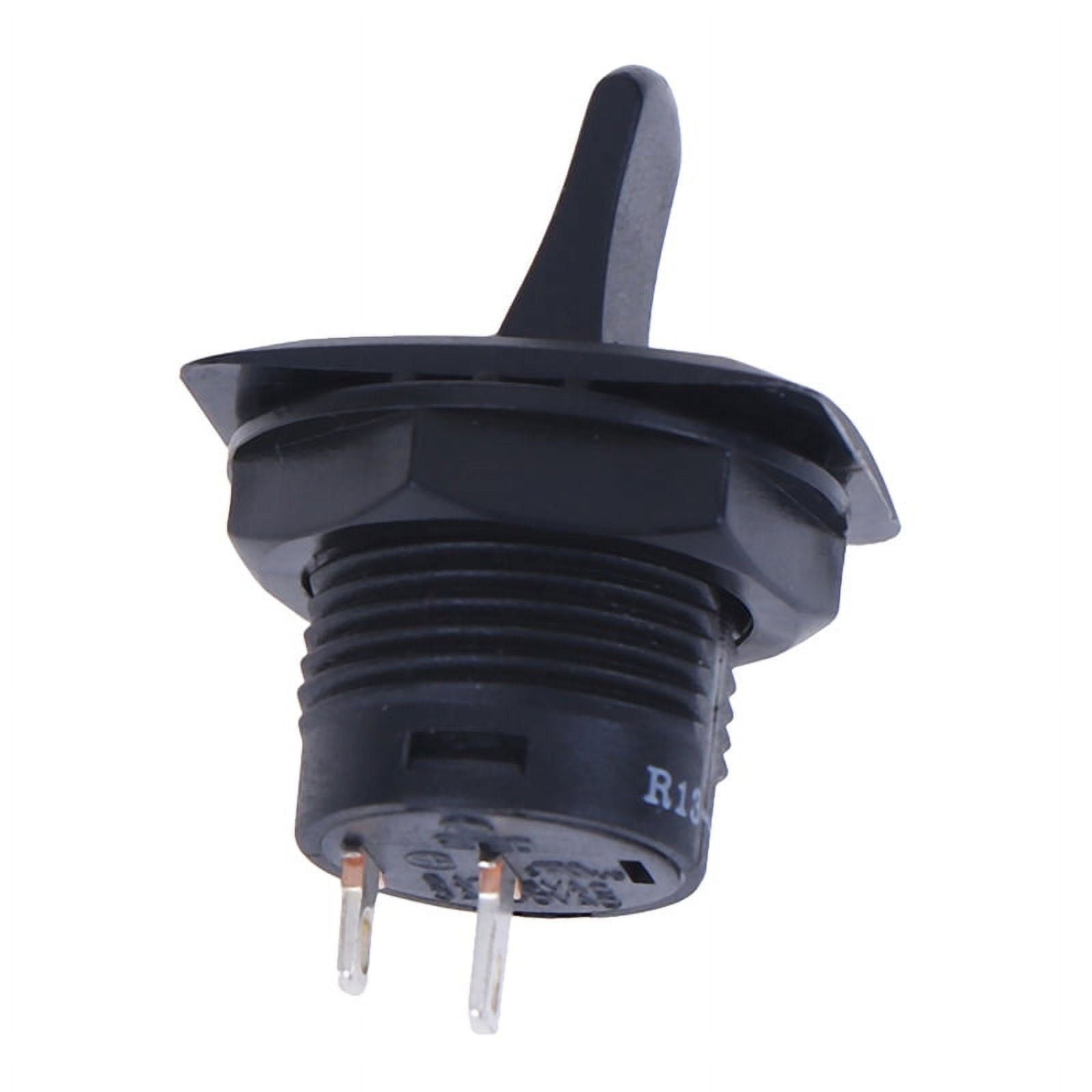 R13-402A Black 2Pin ON-ON Maintained 2Position SPDT Round Toggle Switch ...