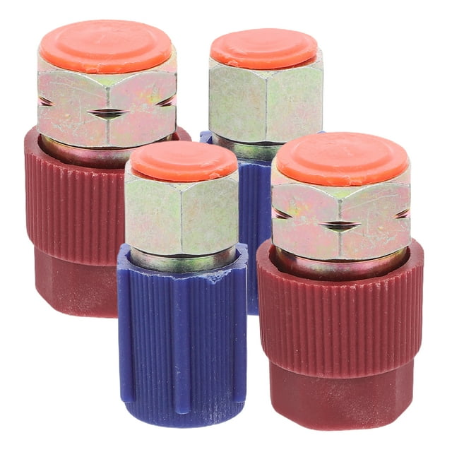 R134A Adapter, 4 PCS/ Set Quick Disconnect Quick Coupler A/C Car ...