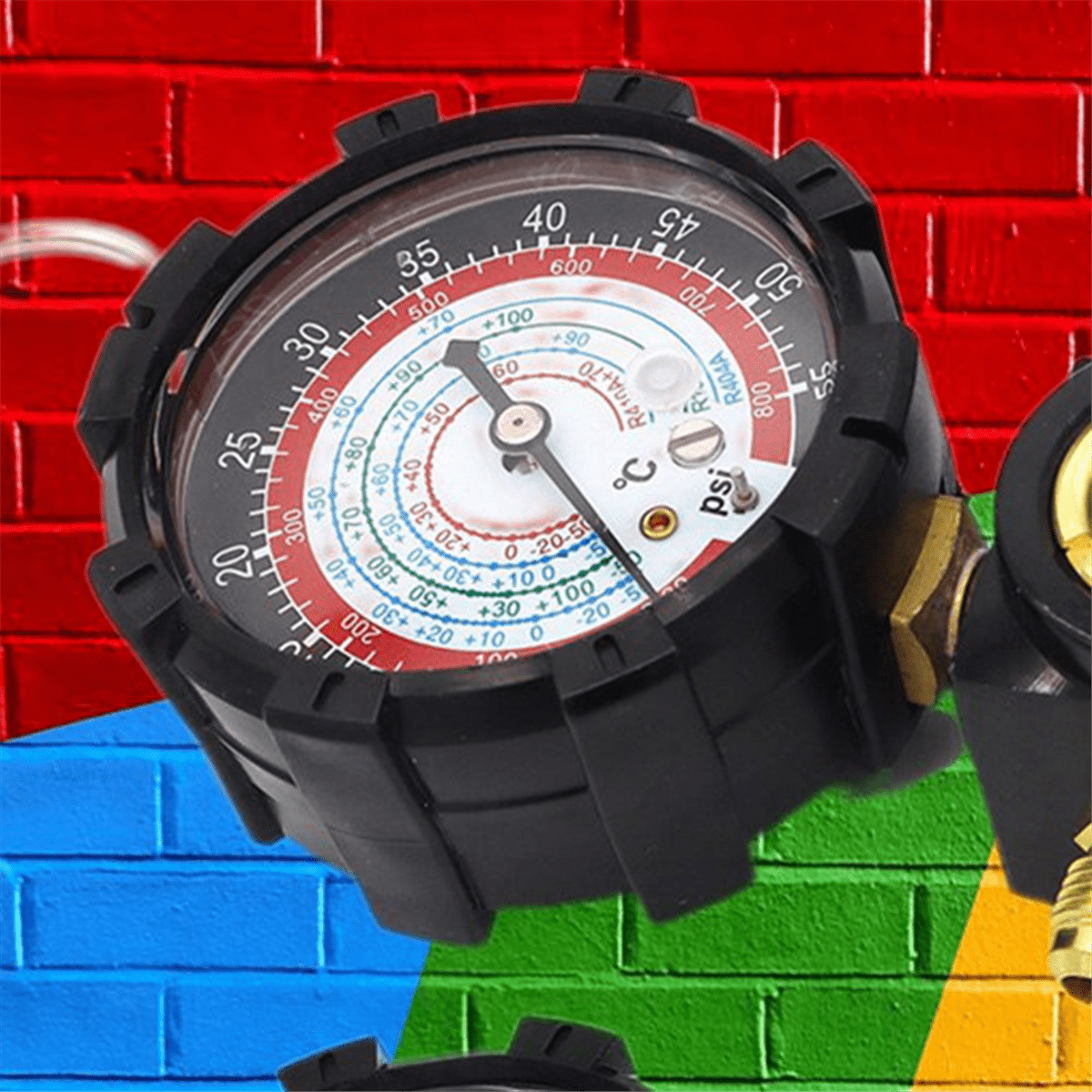 R134A Low Side Pressure Gauge R410A R22 R404A Single Manifold Gauge for ...