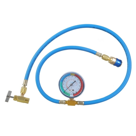 R134a Air Conditioning Recharge Hose Set With Accurate Pressure Gauge ...