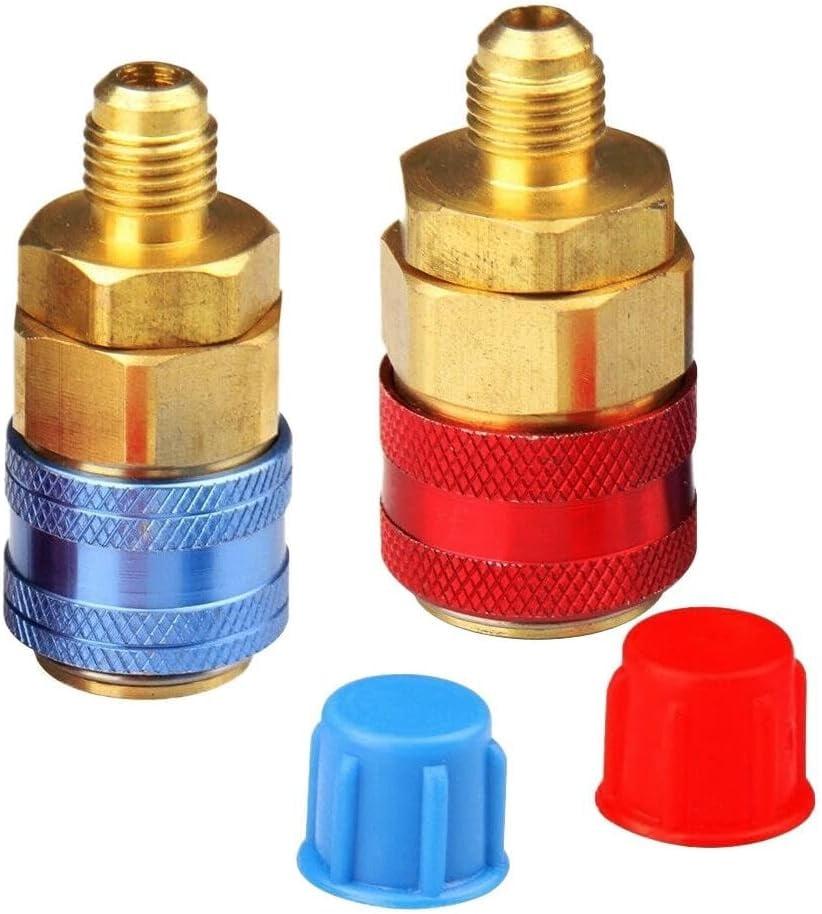 R134a Quick Coupler Adapter Set, for HVAC Auto Car Air Conditioning ...